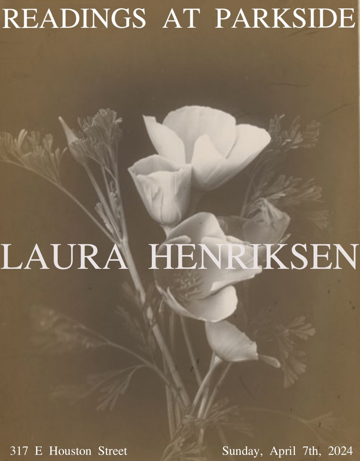 LAURA HENRIKSEN — TENT EDITIONS