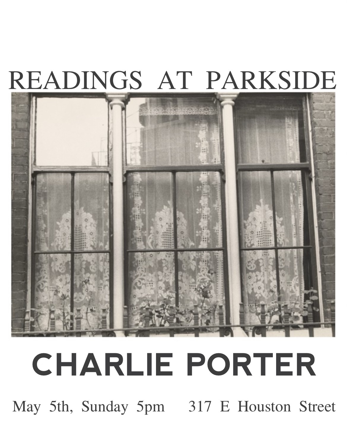 CHARLIE PORTER — TENT EDITIONS