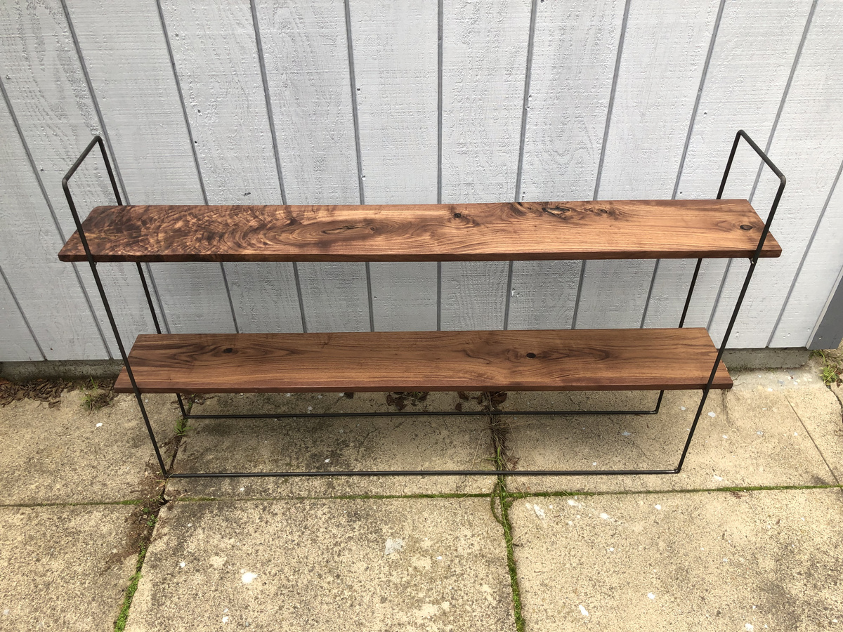 Black Walnut Two Level Entryway Table — Ambrose Woodworks
