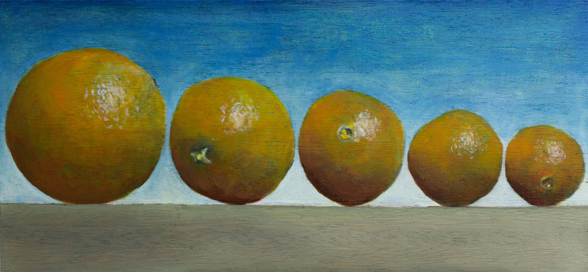 Five Oranges Ordered by Size — Alastair Kwan