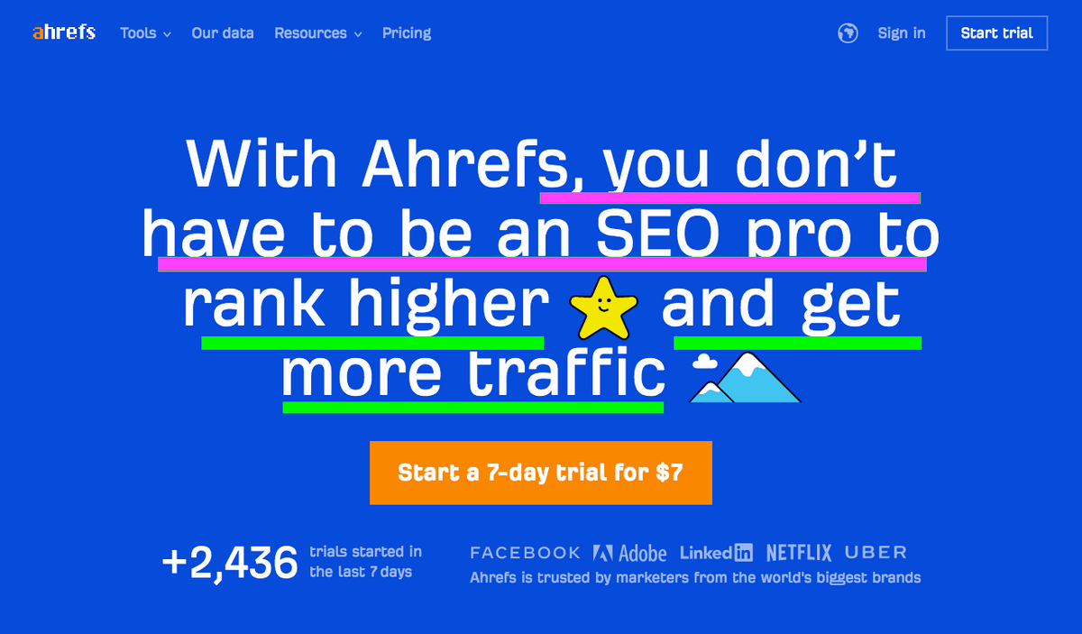Ahrefs: SEO Tools & Resources To Grow Your Search Traffic — A little ... Ahrefs: SEO Tools & Resources To Grow Your Search Traffic — A little ...
