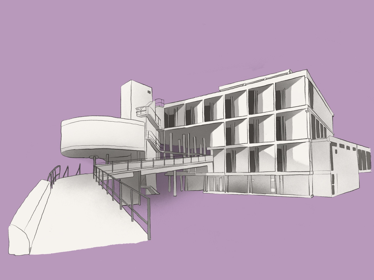 Carpenter Center. — Pixelated Concrete