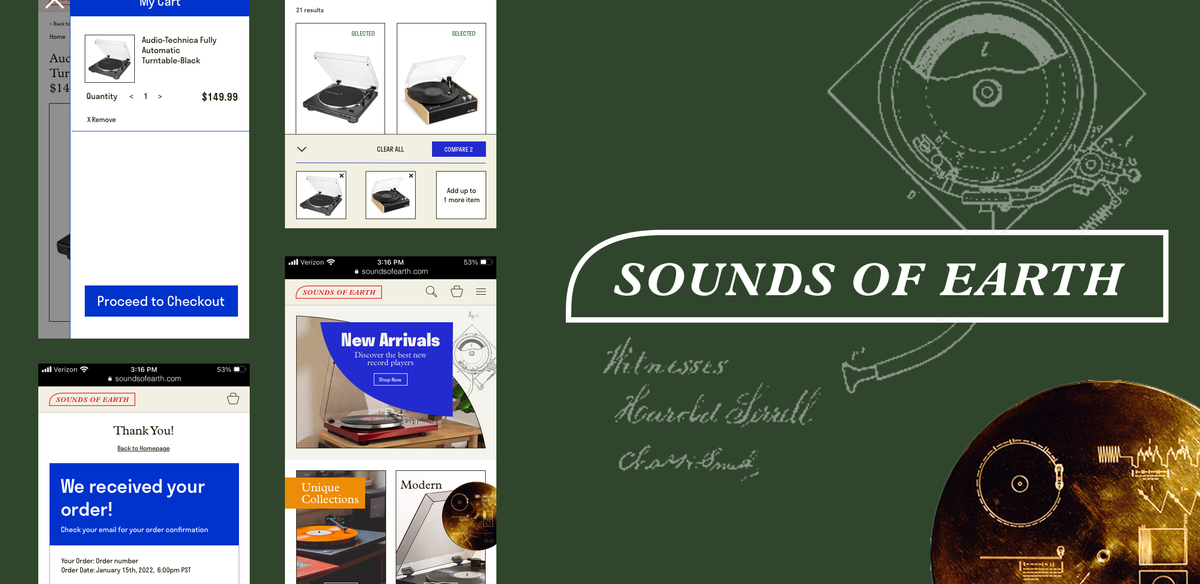 Sounds of Earth — Topher MacDonald UI UX