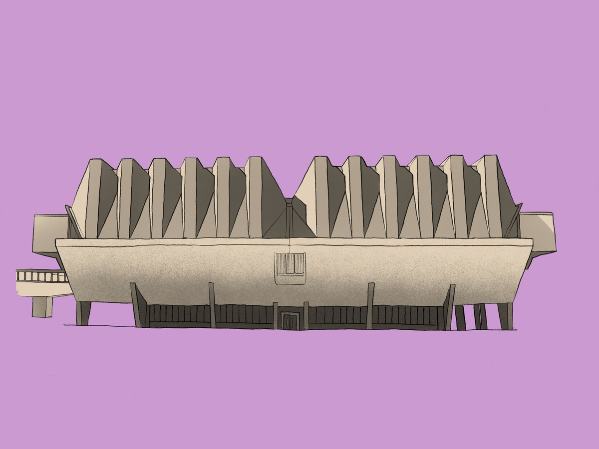 Auditorium, Delft University of Technology — Pixelated Concrete