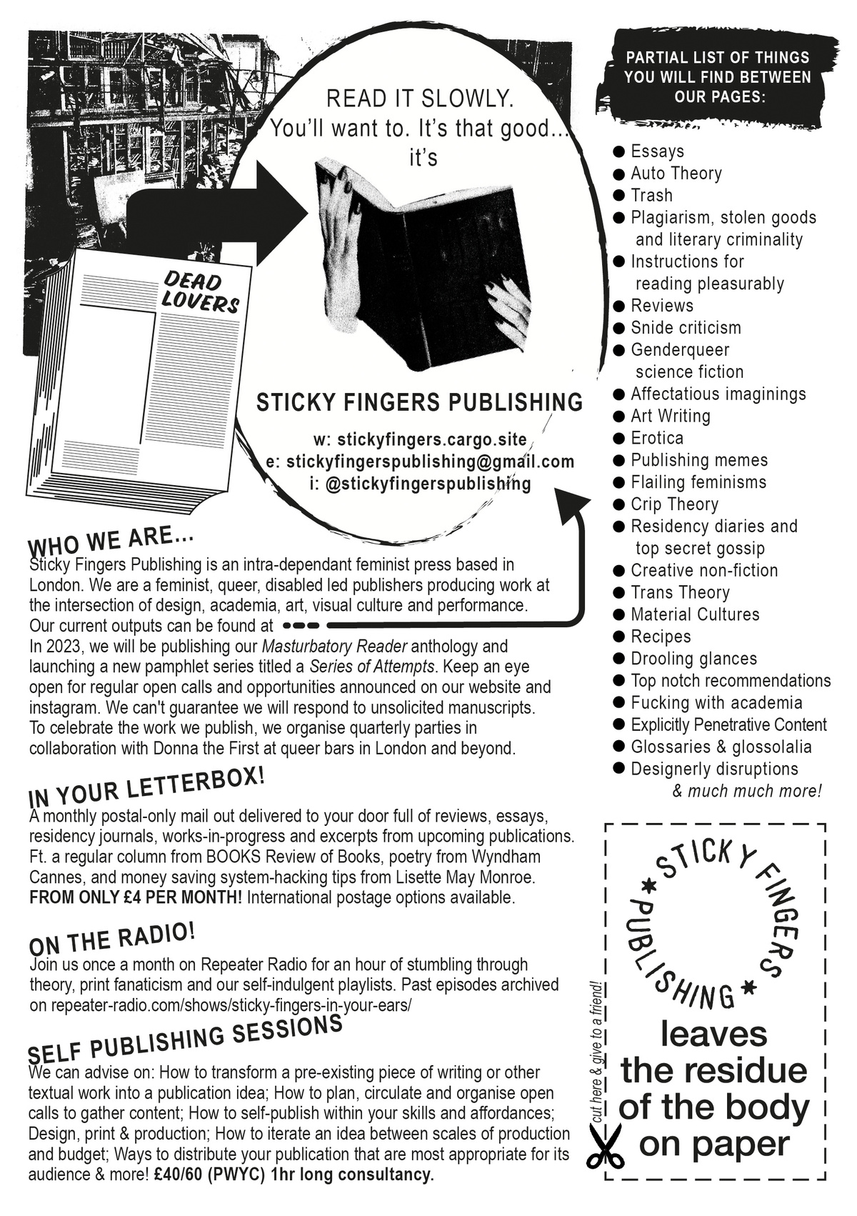 About — Sticky Fingers Publishing