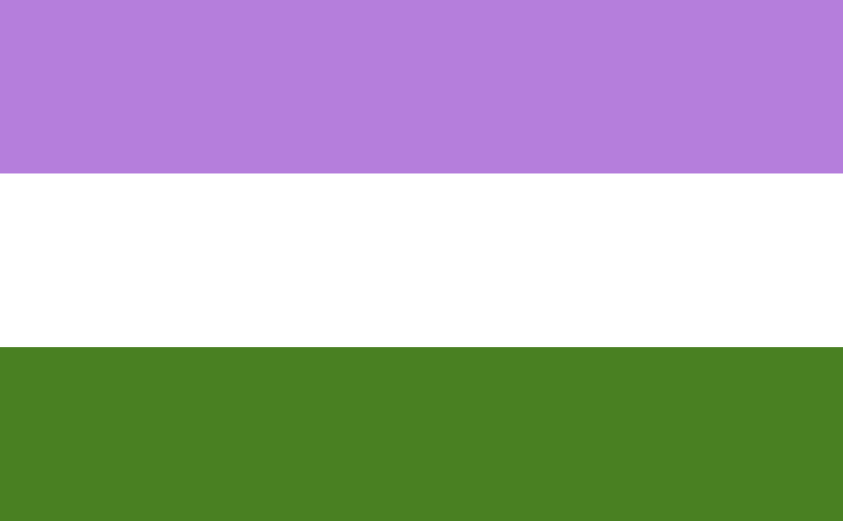 GENDERQUEER FLAG — Marilyn Roxie