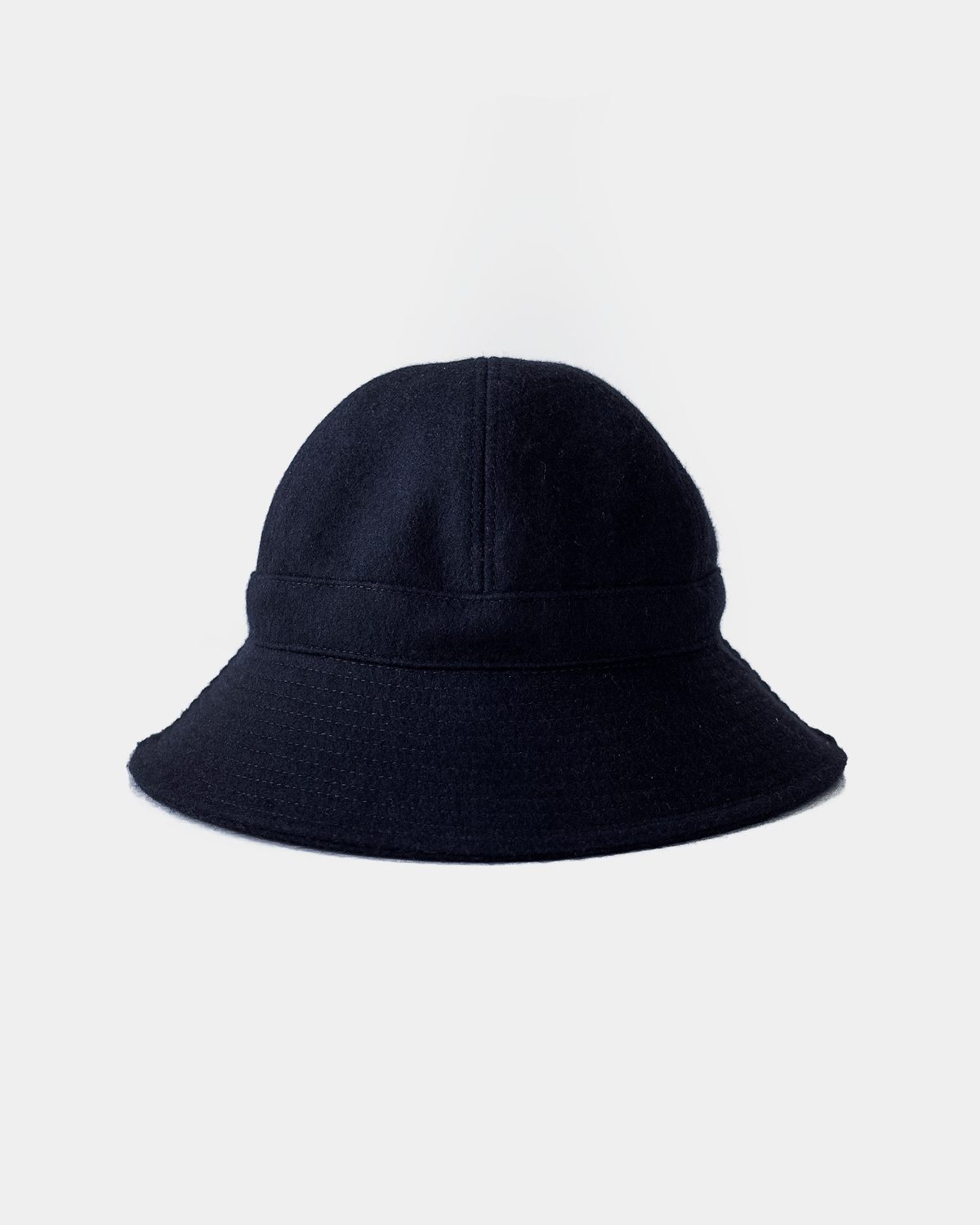 Ozu Hat - Navy Melton Wool Info Mobile — James Coward