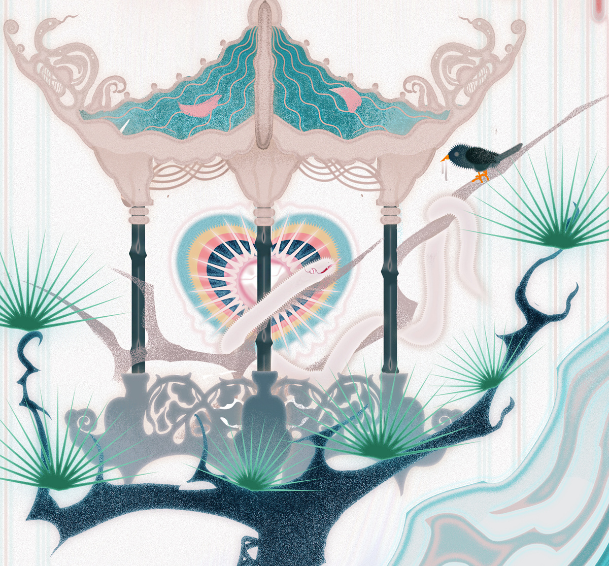 Pavilion of White Snake — VoidSpecies Garden ☽虛空种园
