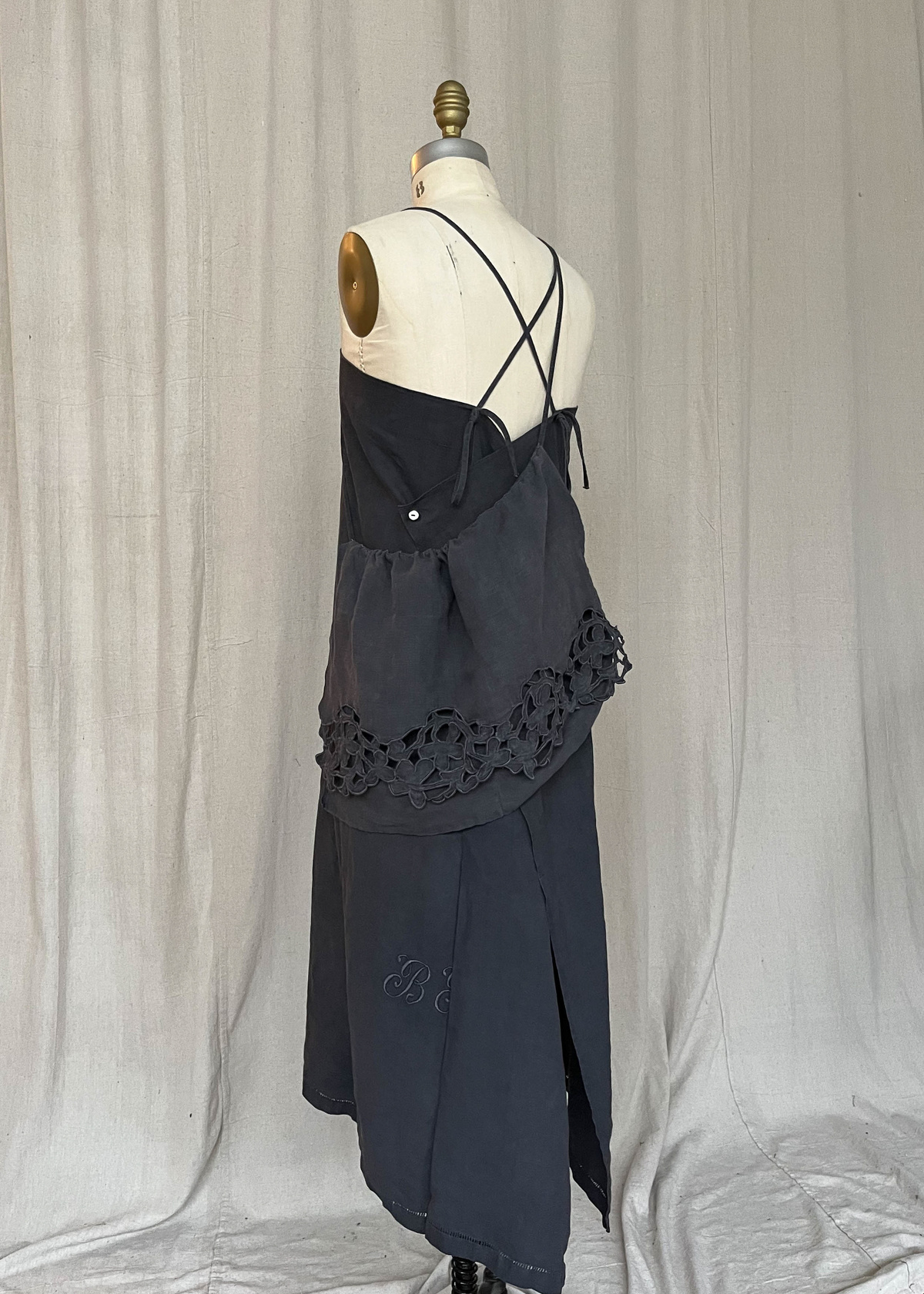 Silk dust apron dress — something in the air