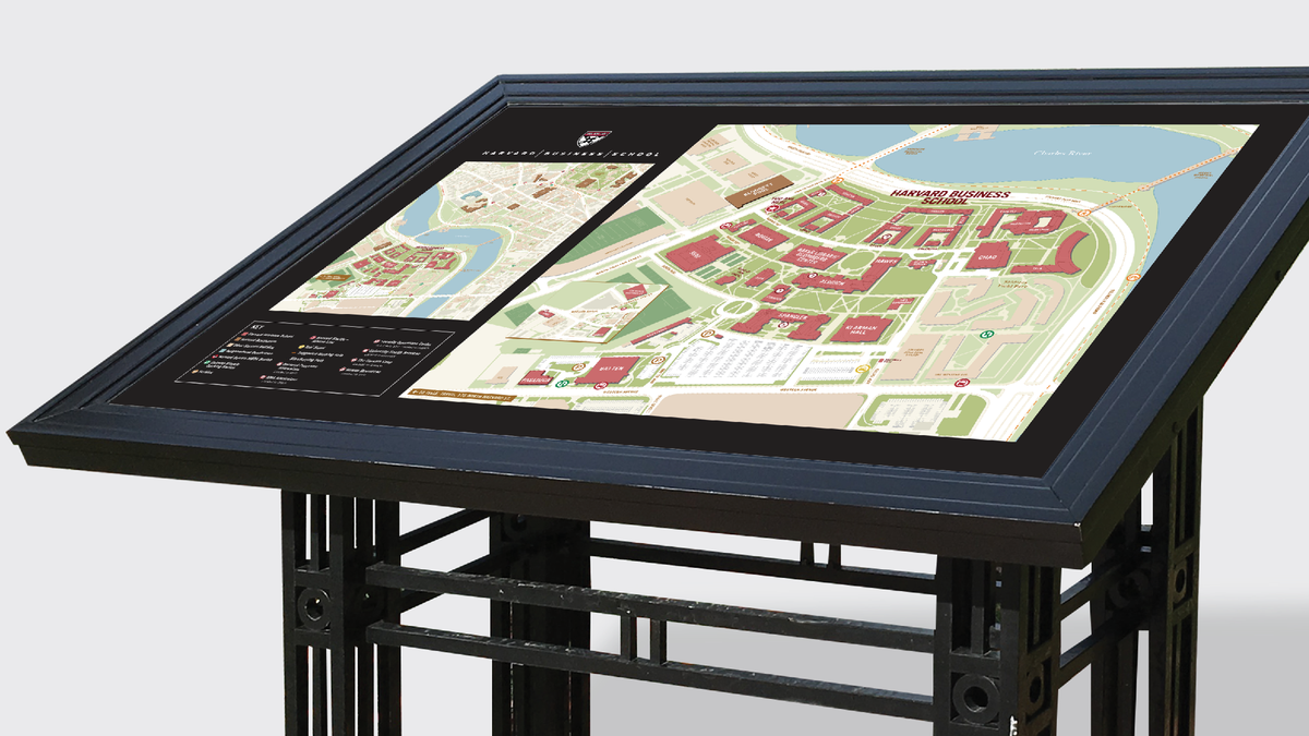 Harvard Business School Campus Map — Matthew Becker Design