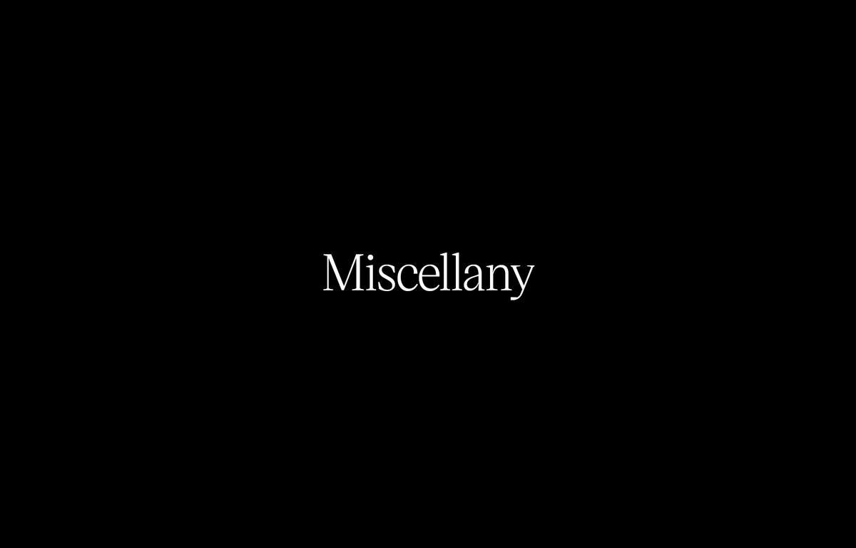 Miscellany — britblankenship
