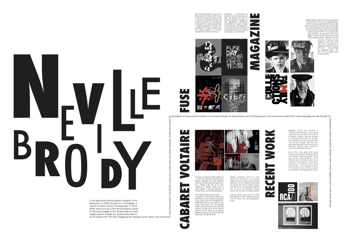 Neville Brody — Arty Nicharee