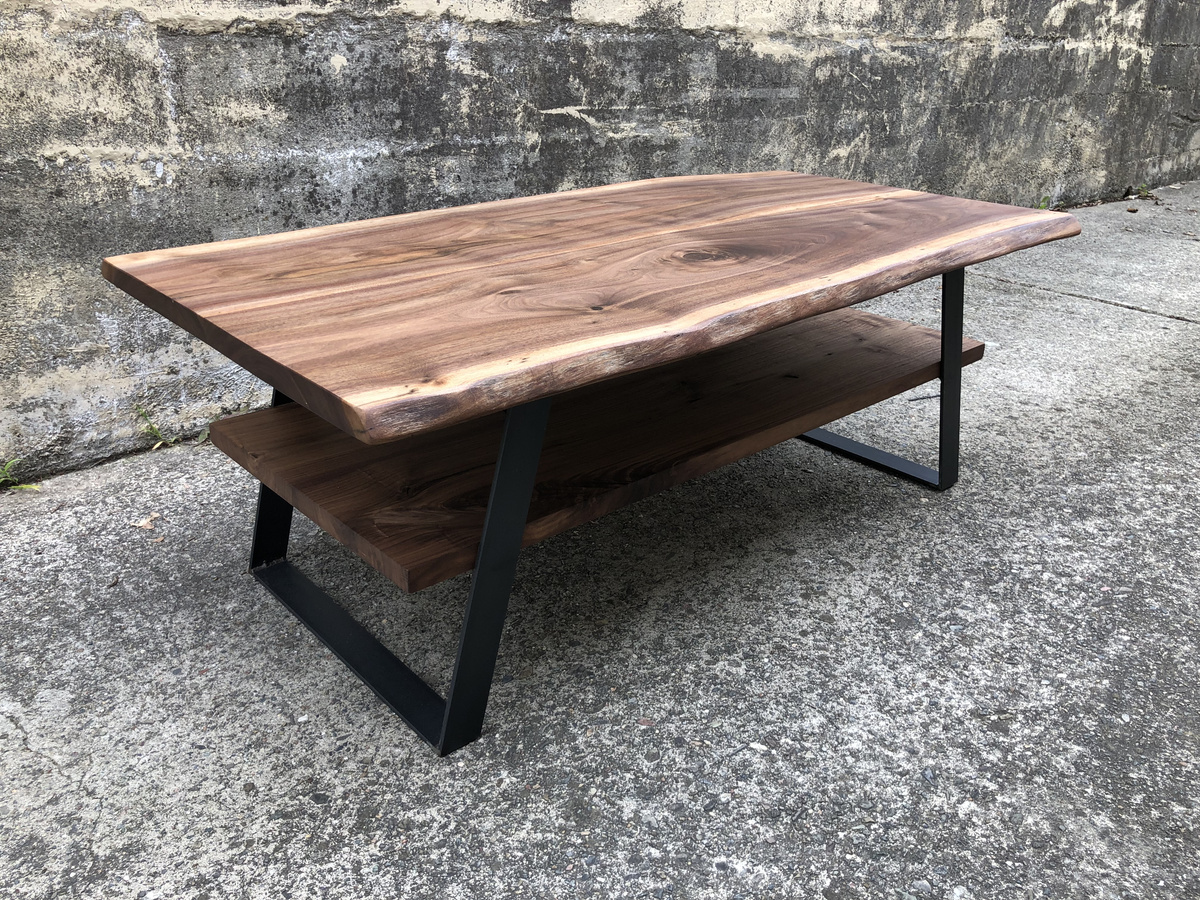 Black Walnut Two Level Coffee Table — Ambrose Woodworks