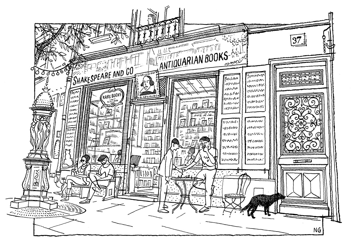 Shakespeare & Co ( Book Art ) — Neil Gower Graphic Art