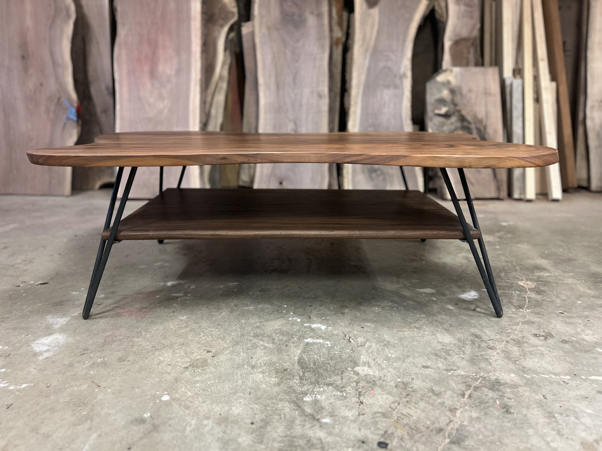 Black Walnut Two Level Coffee Table — Ambrose Woodworks