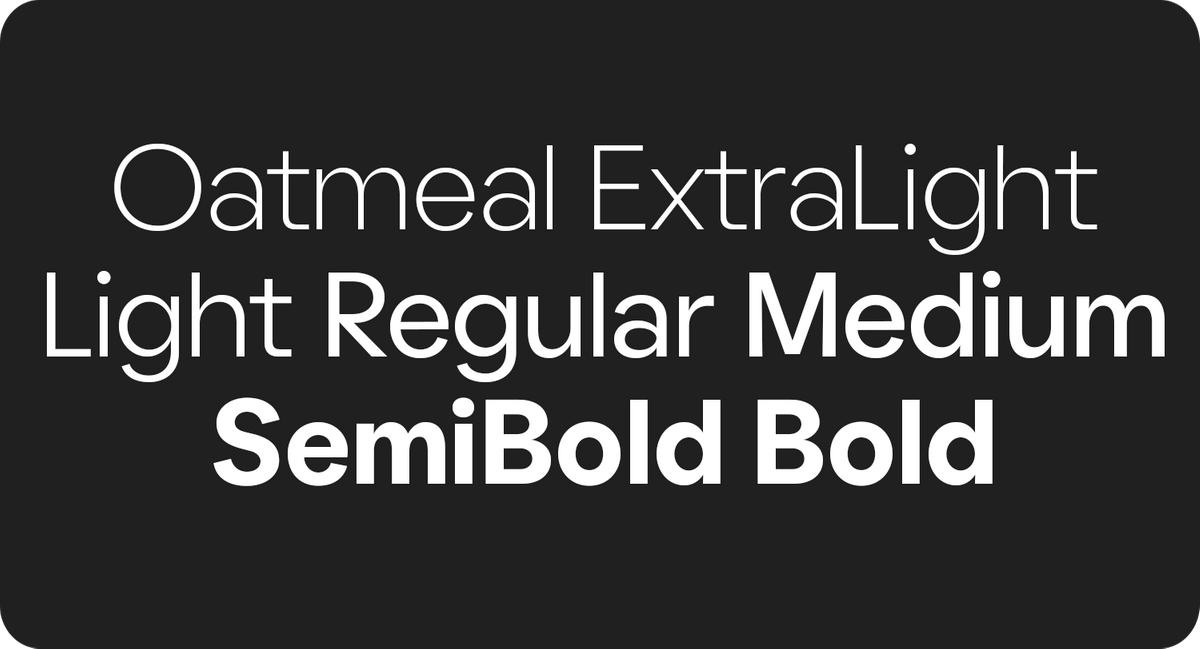 Oatmeal Pro — Boulevard LAB Type Foundry