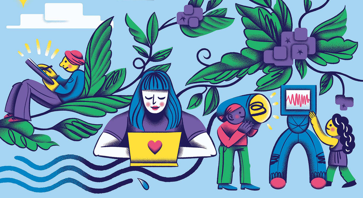 Edmonton Unlimited / Vignettes Mural — Emily Chu Illustration