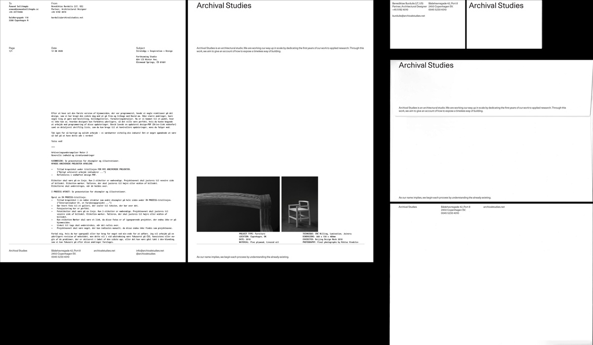 Archival Studies — Forthcoming Studio