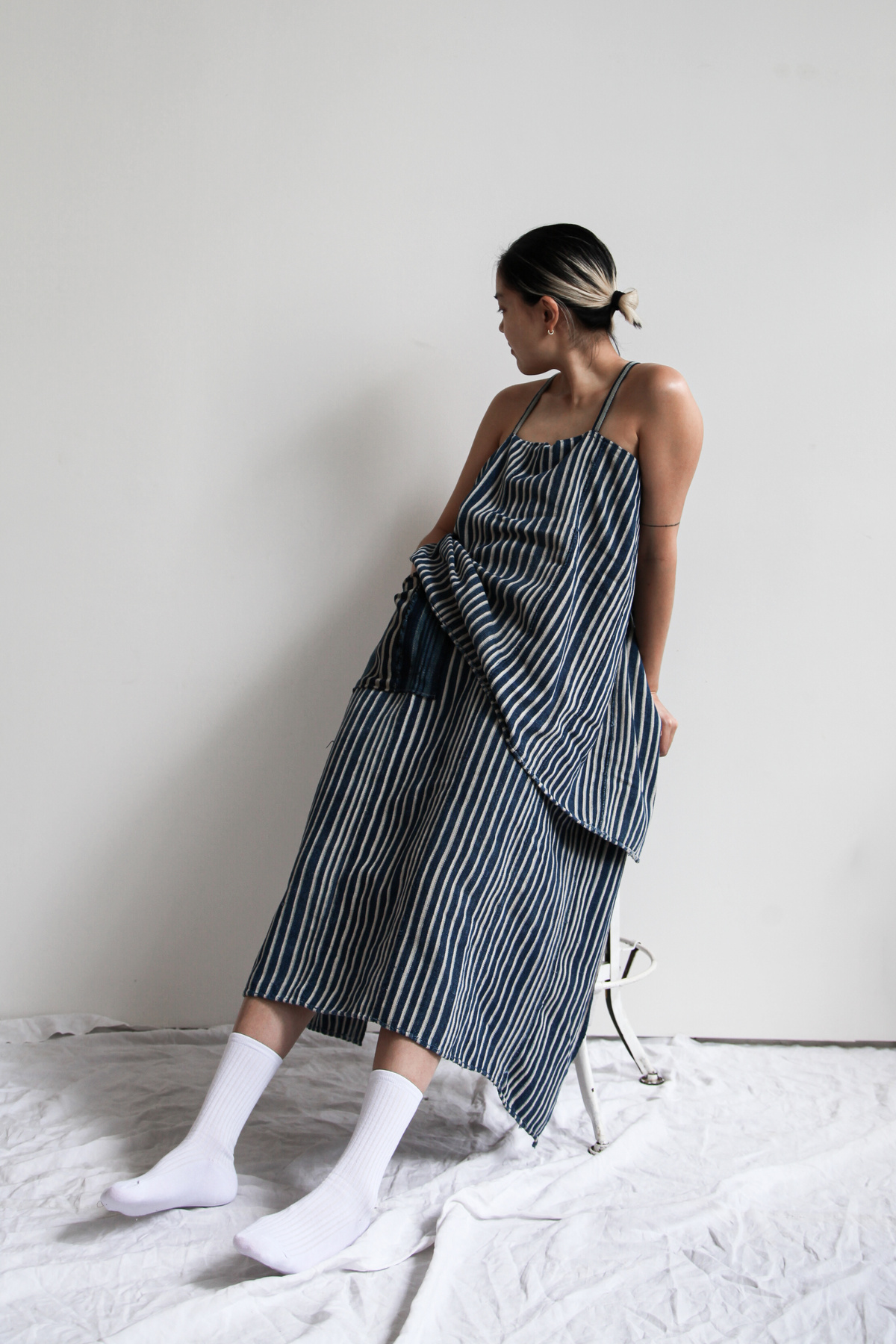 River apron dress with hidden pocket — something in the air