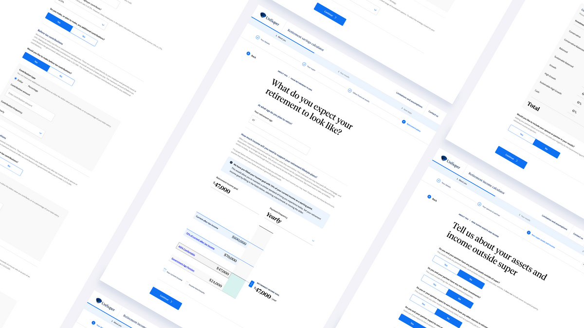 UniSuper Retirement Help Suite — Anna Klaassen