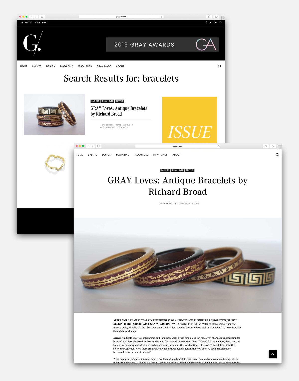 GRAY Magazine — Portfolio