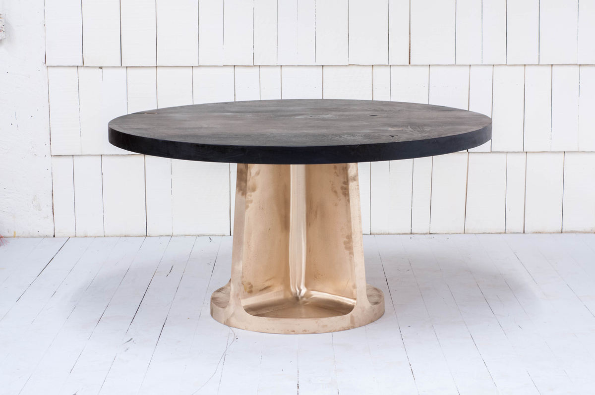 BRONZE NEOLITH TABLE — Jeff Martin Joinery