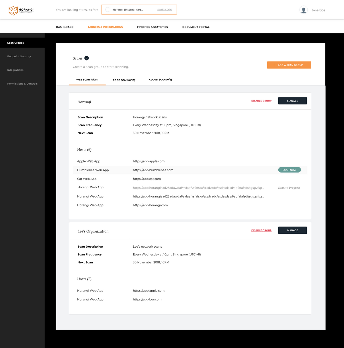 Cybersecurity scan feature — Deidre Wong