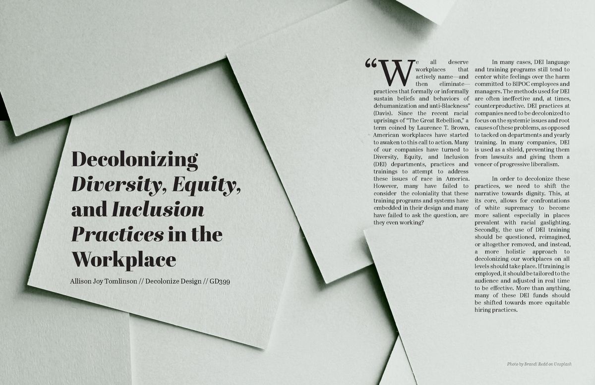 Decolonizing Diversity Equity And Inclusion Practices In The Workplace