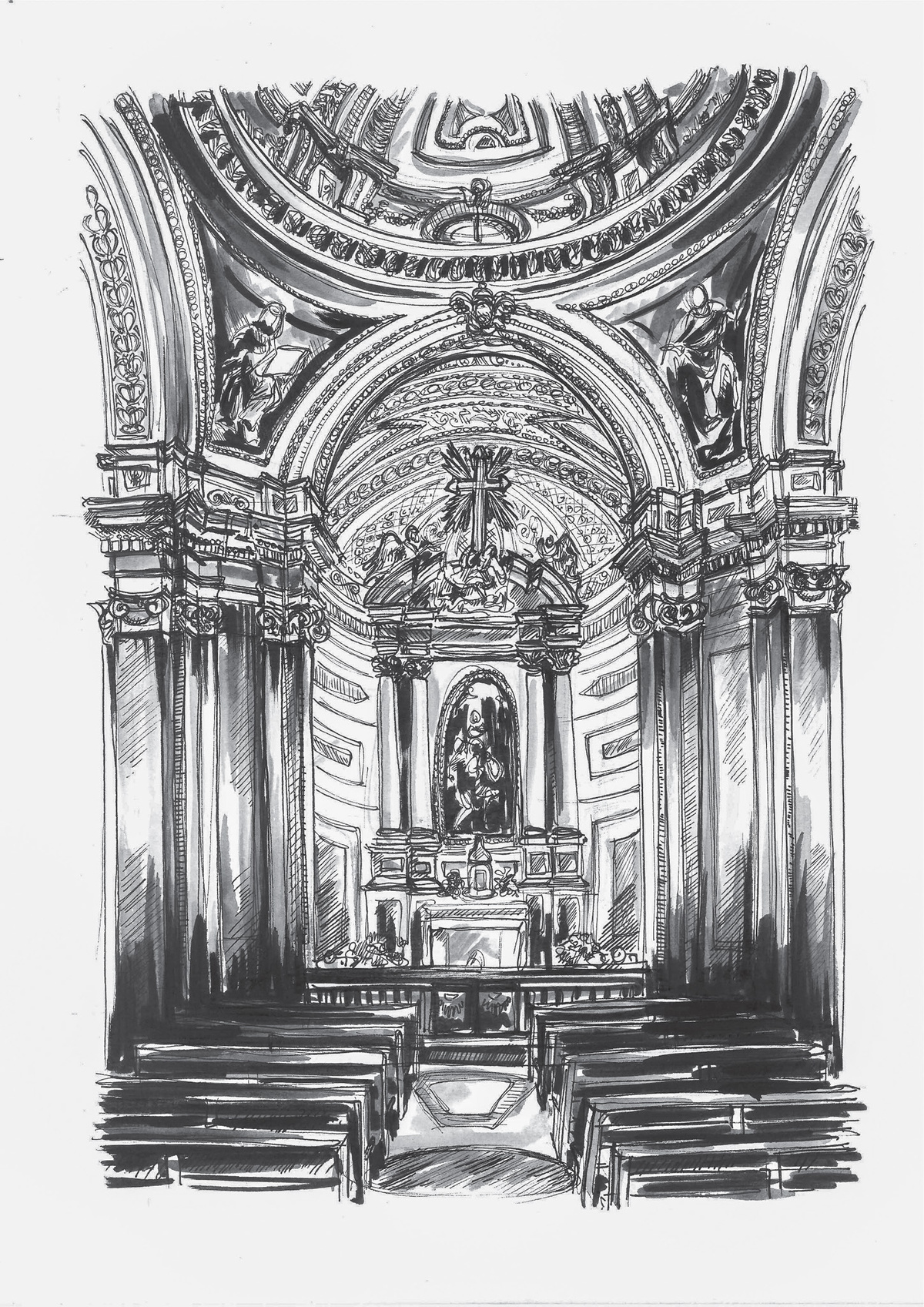 Cornell in Rome Drawing Project — Carolina Zuniga