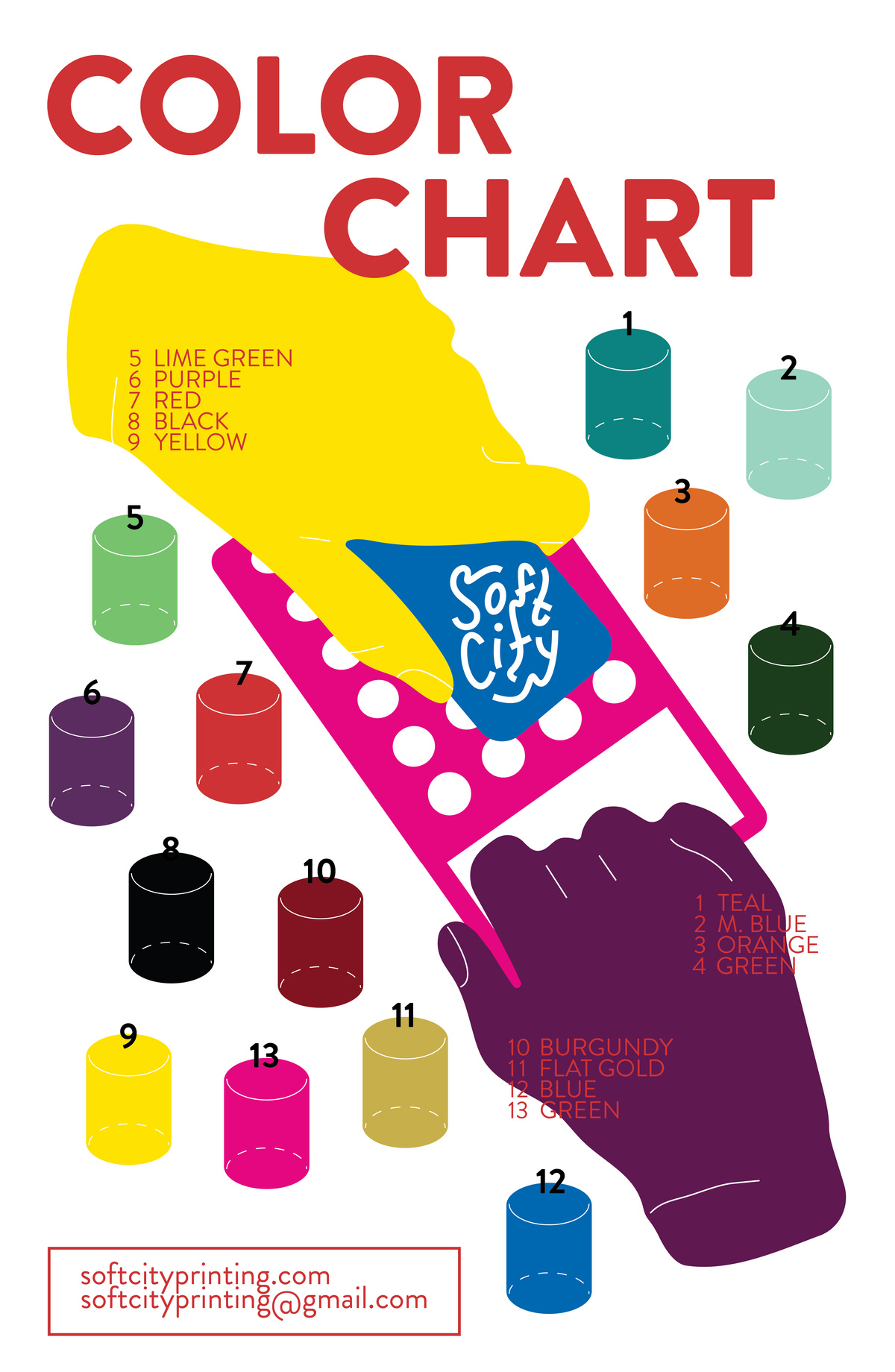 Color Chart Poster — Jumi Kim