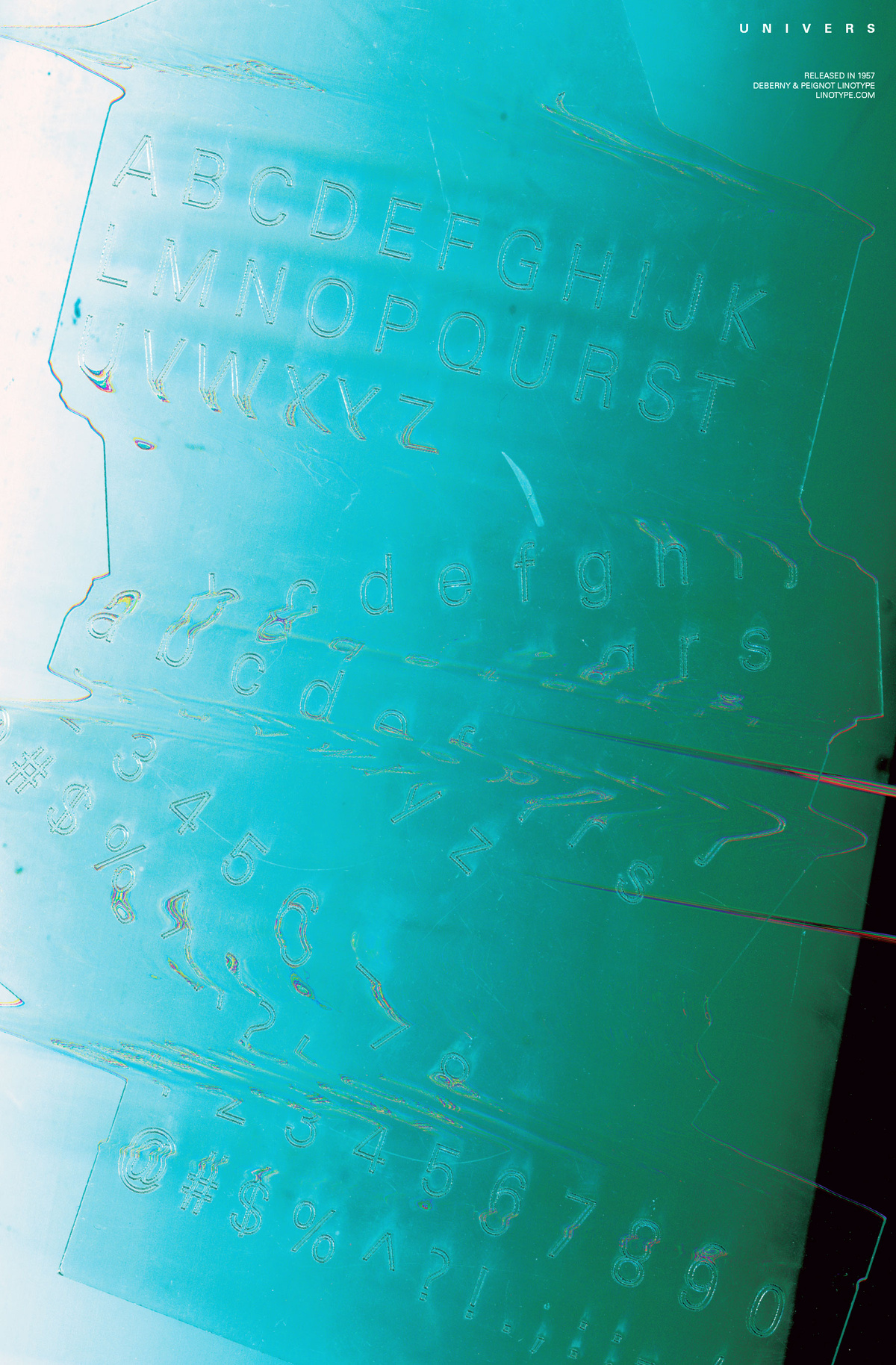 Type Specimen Poster : Univers — Poster — Melissa Kim | Visual Designer