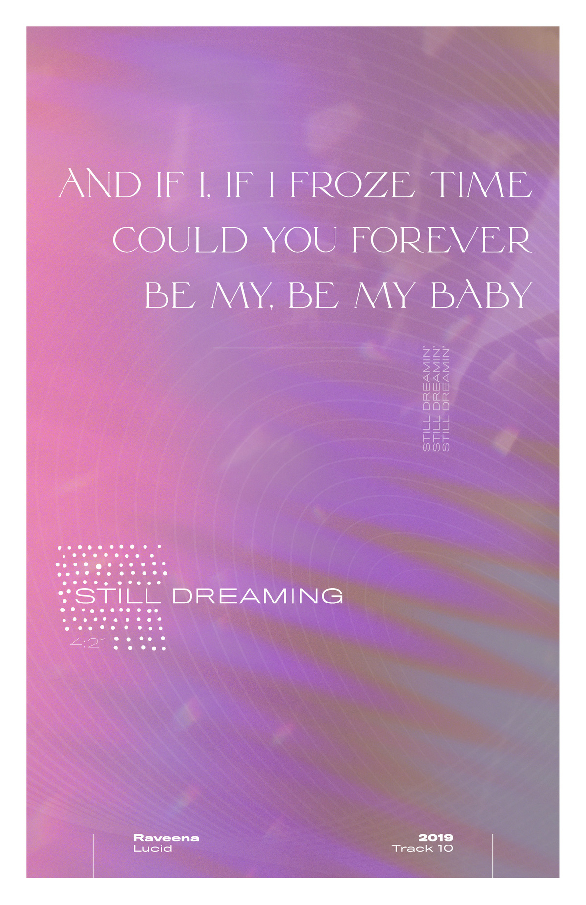 Raveena 'Lucid' Posters — Jimmy Velasquez Design