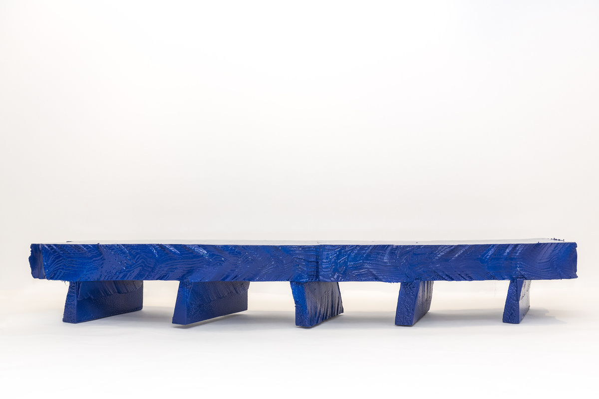 Max Lamb, Scrap Poly Blue Bench — Salon 94 Design