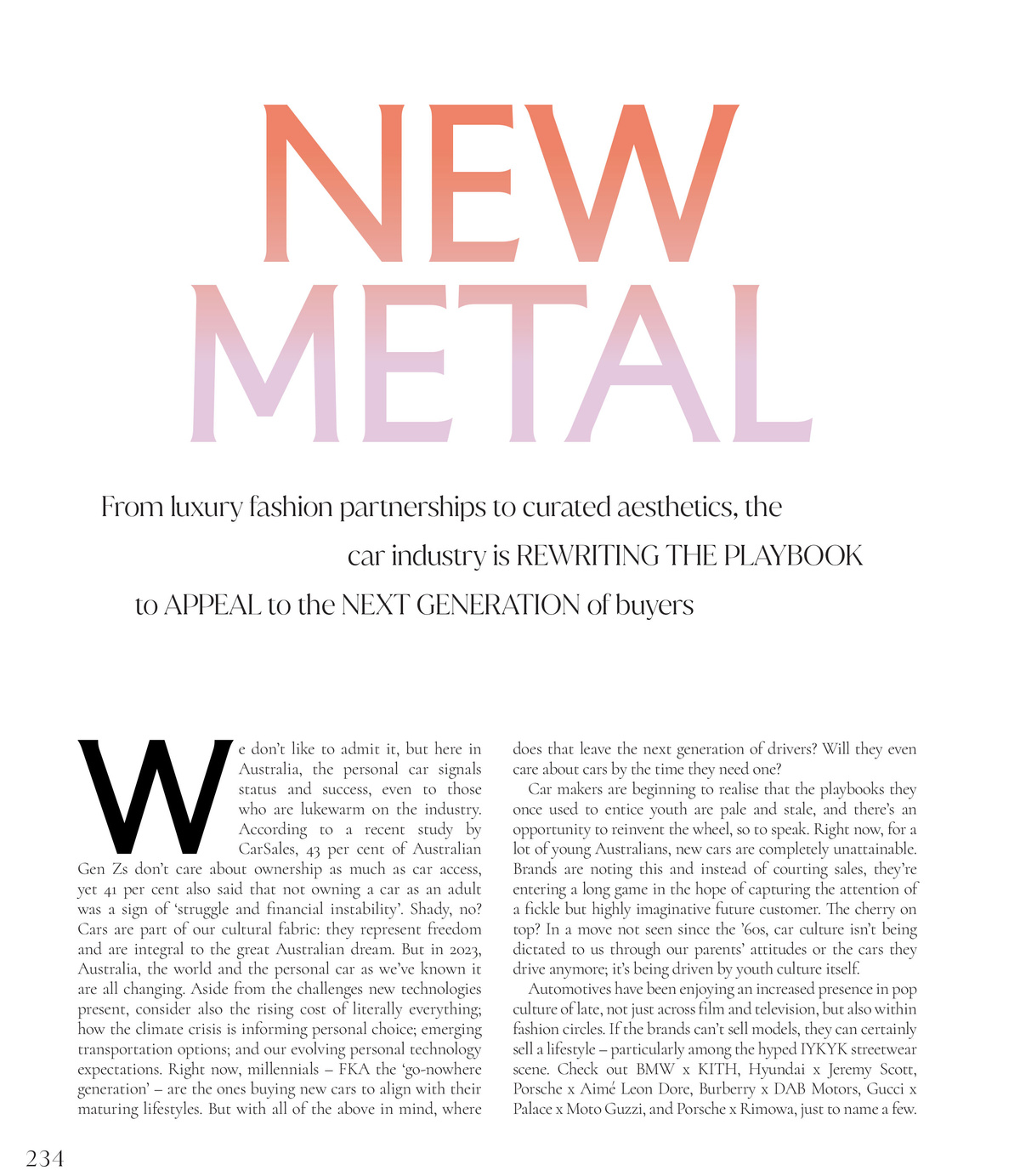 New Metal: how the next generation of buyers is changing the personal ...