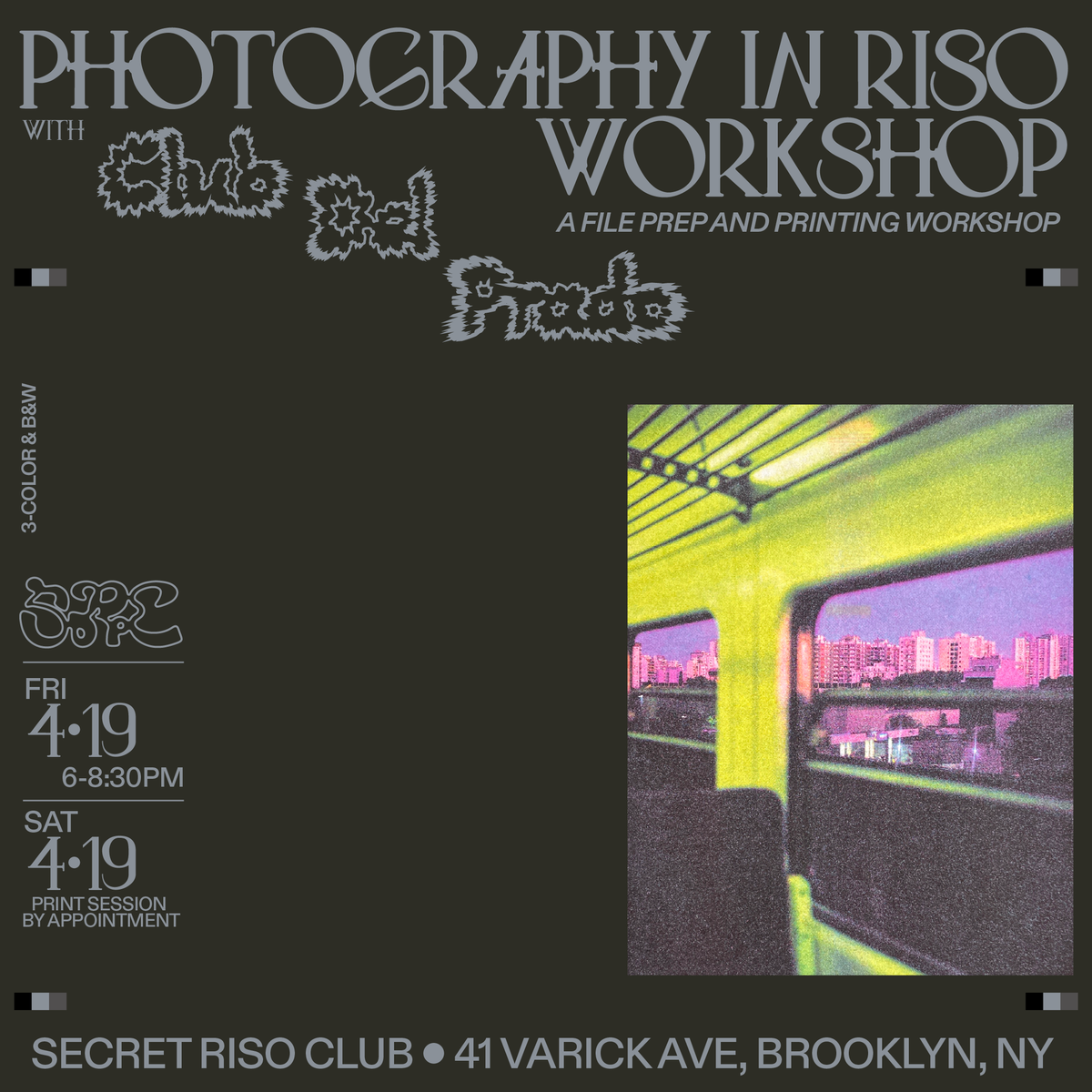 Photography In Riso Workshop — Secret Riso Club