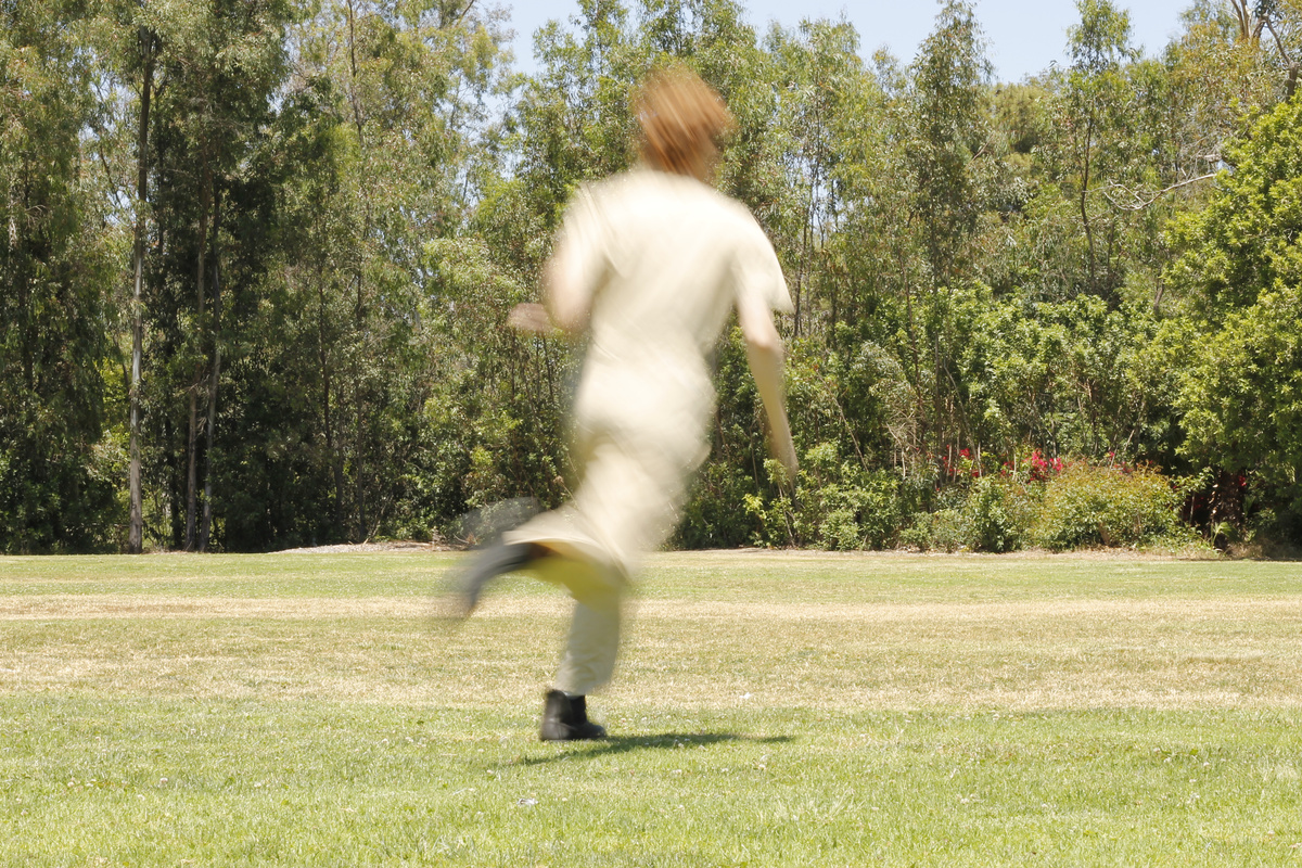 running from the scene — d.flah