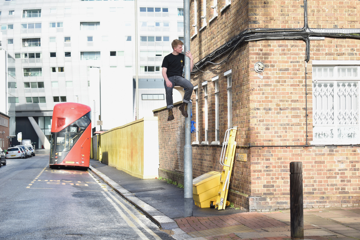 ‘Hail and ride‘ high bench — Jam Scones Design.