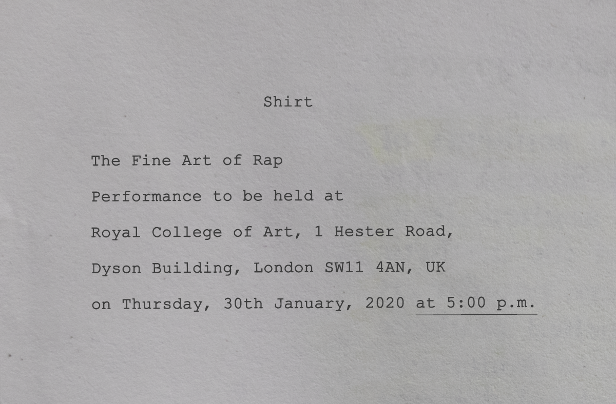 fine art of rap — worksite