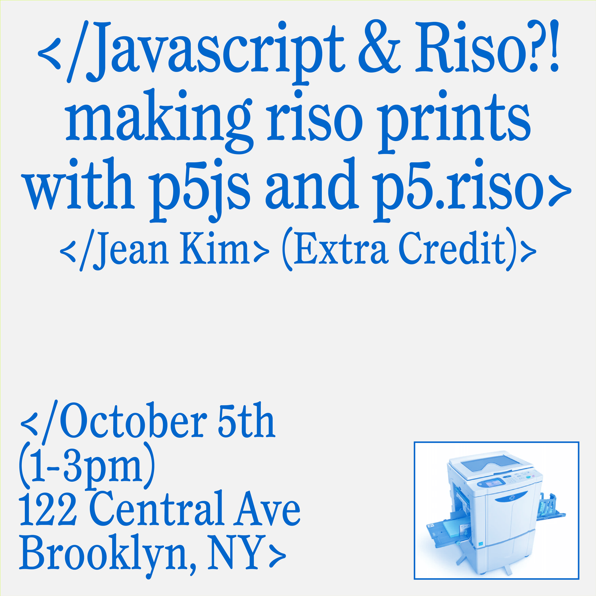 Javascript & Riso?! — Secret Riso Club