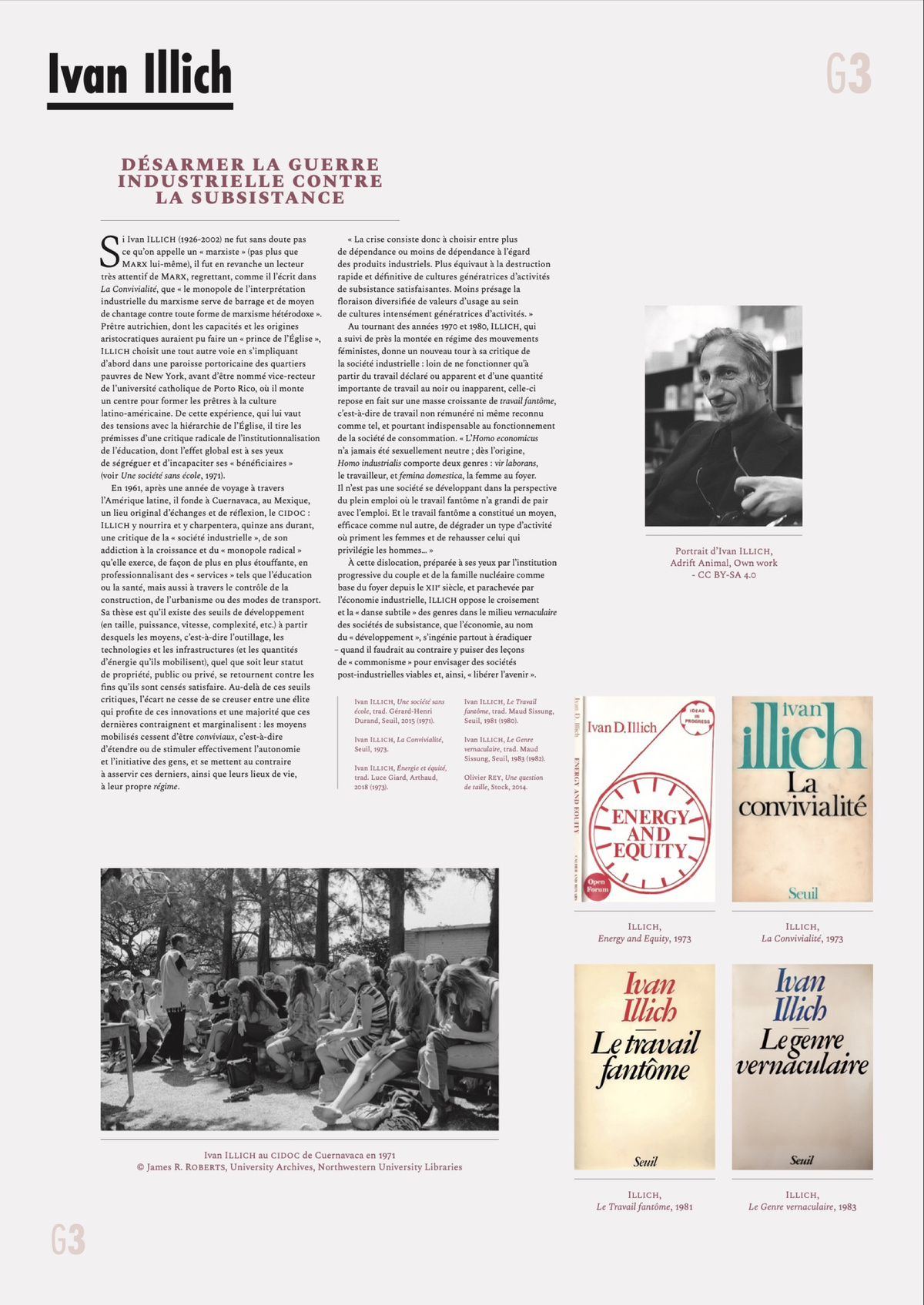 Ivan Illich — Agriculture et Architecture