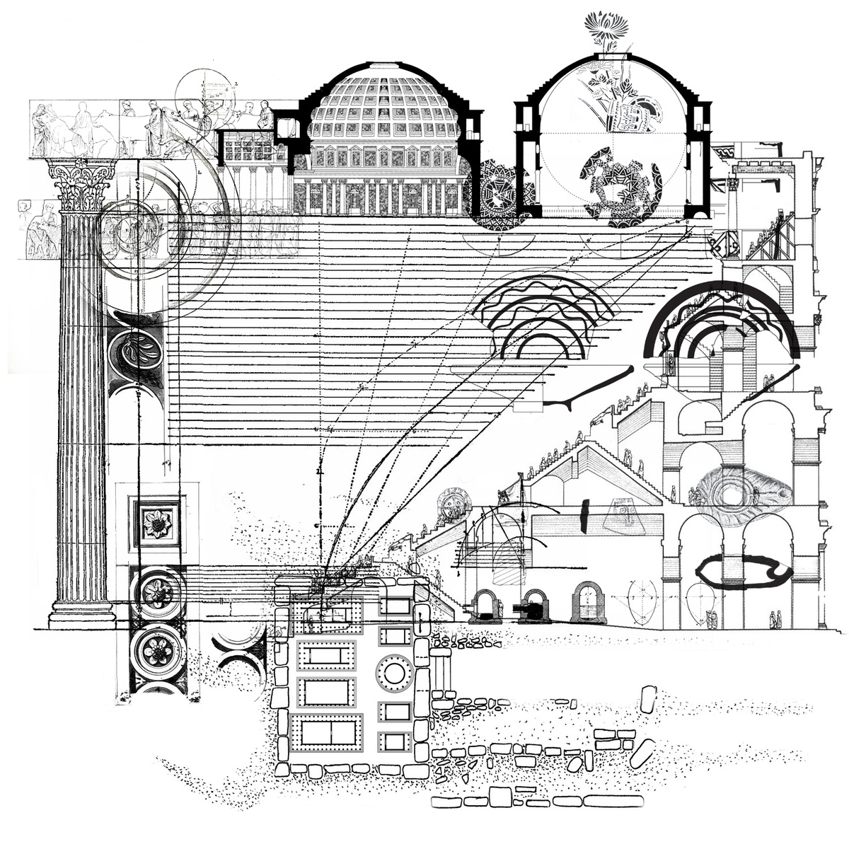 architectural collages — daniellopezlomeli.com