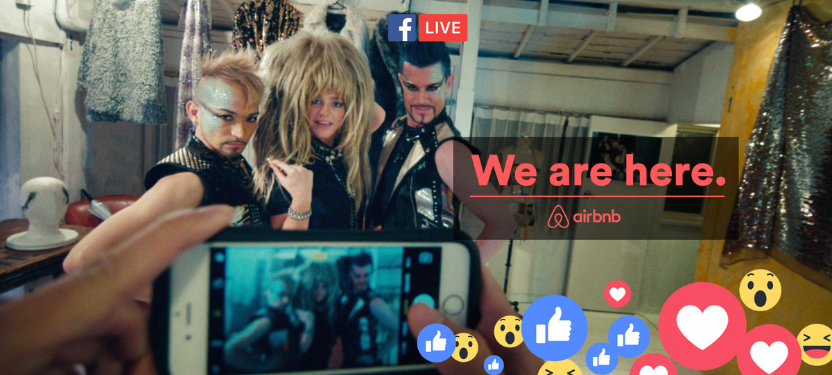 Airbnb + Facebook "We are Here" — imakecoolthings
