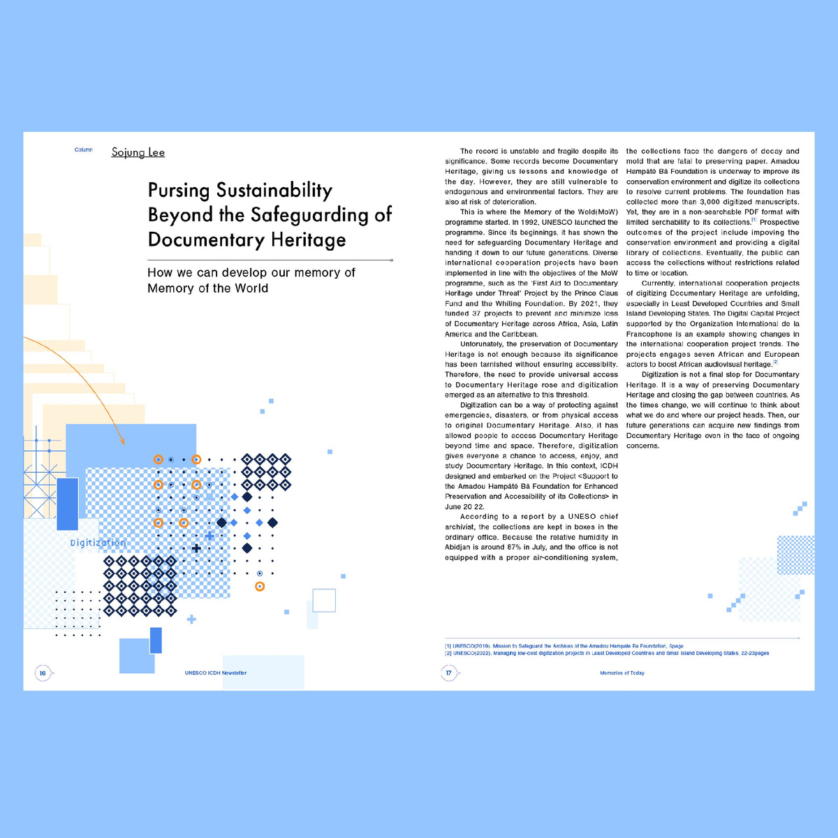 UNESCO ICDH NESLETTER vol.3 — StudioDasol