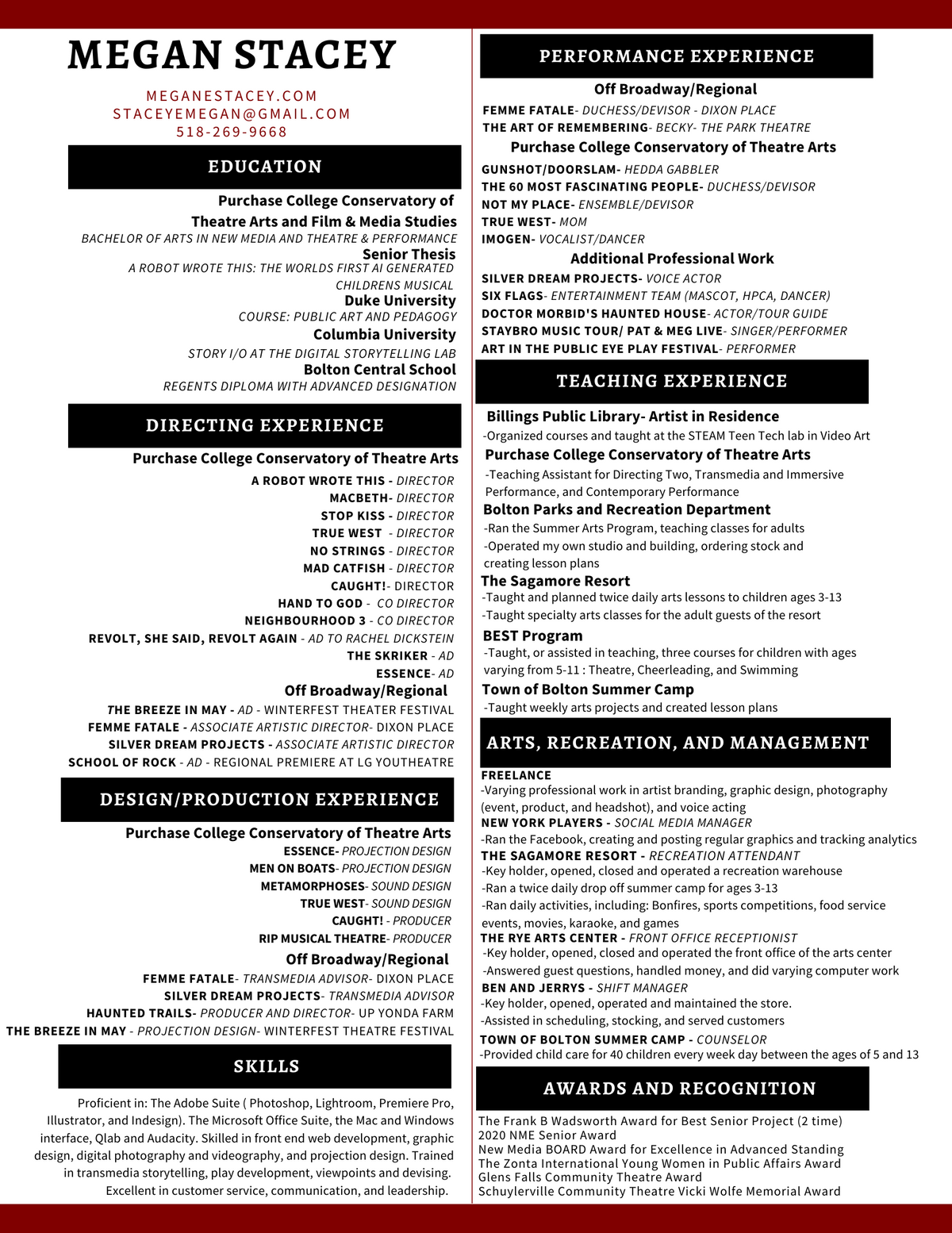 About — Megan Stacey