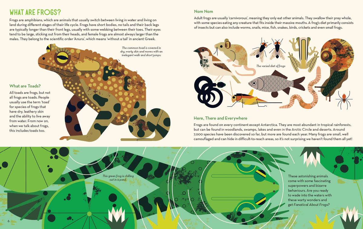 Fanatical About Frogs — Owen Davey Illustration