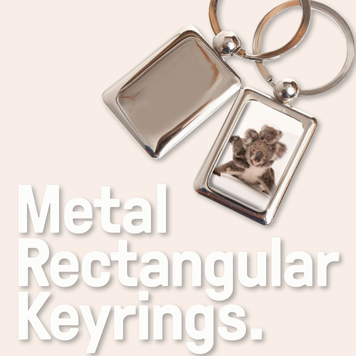 Metal Rectangular Keyrings — Culture Box