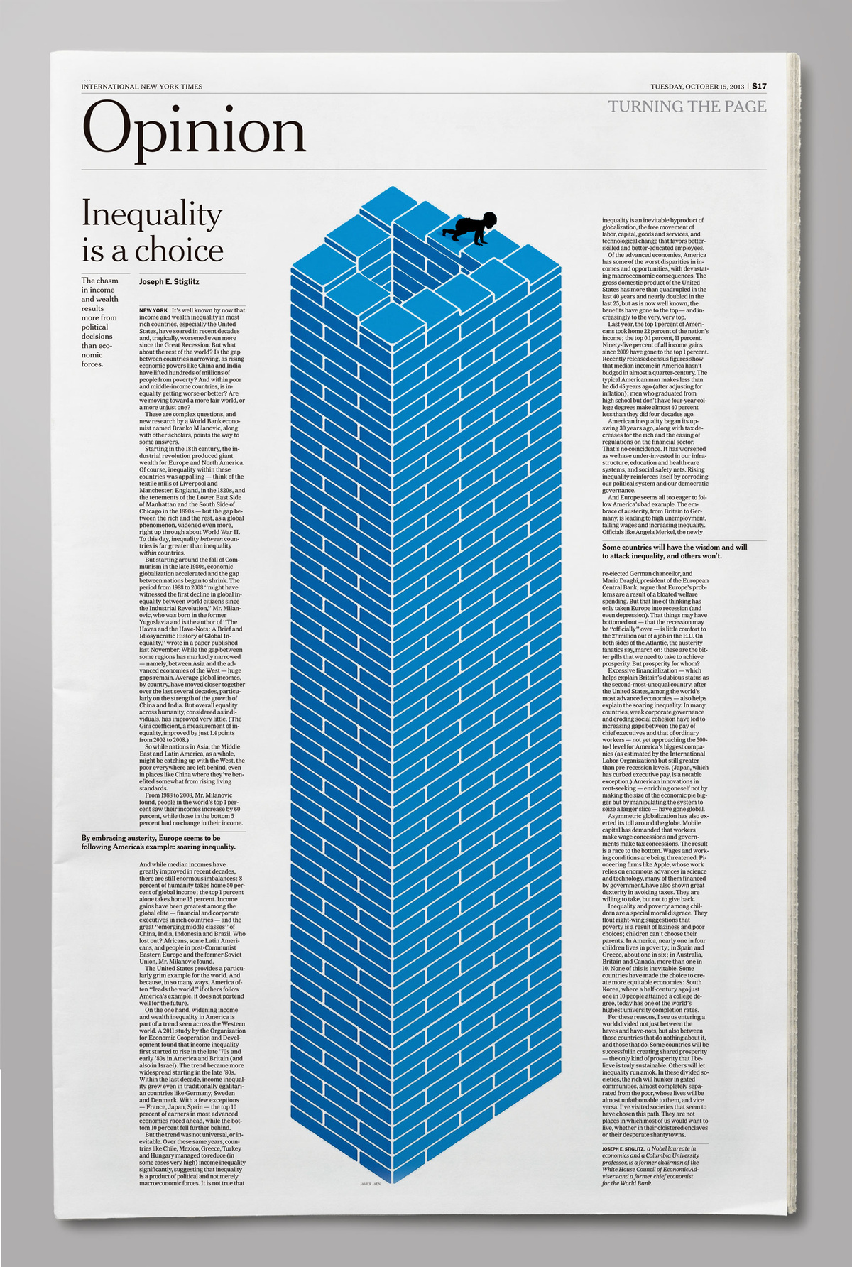 15/10/2013 The New York Times — Premiere Edition. Turning the Page ...