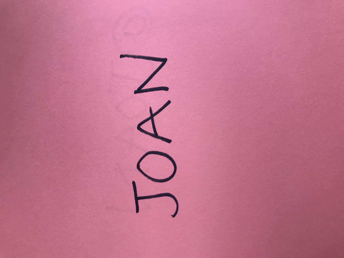 Wrong writing — JOAN