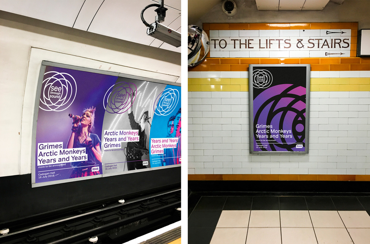 See Through Sound | branding concept for RNIB event — Judith P. Raynault