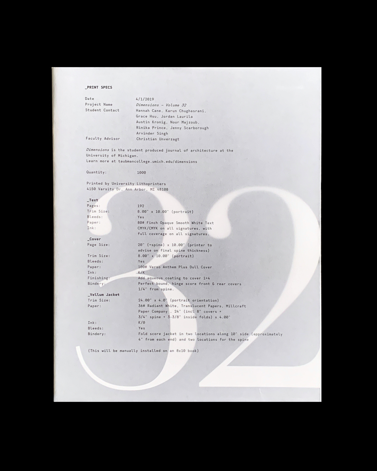 Dimensions 32 — Dimensions Journal